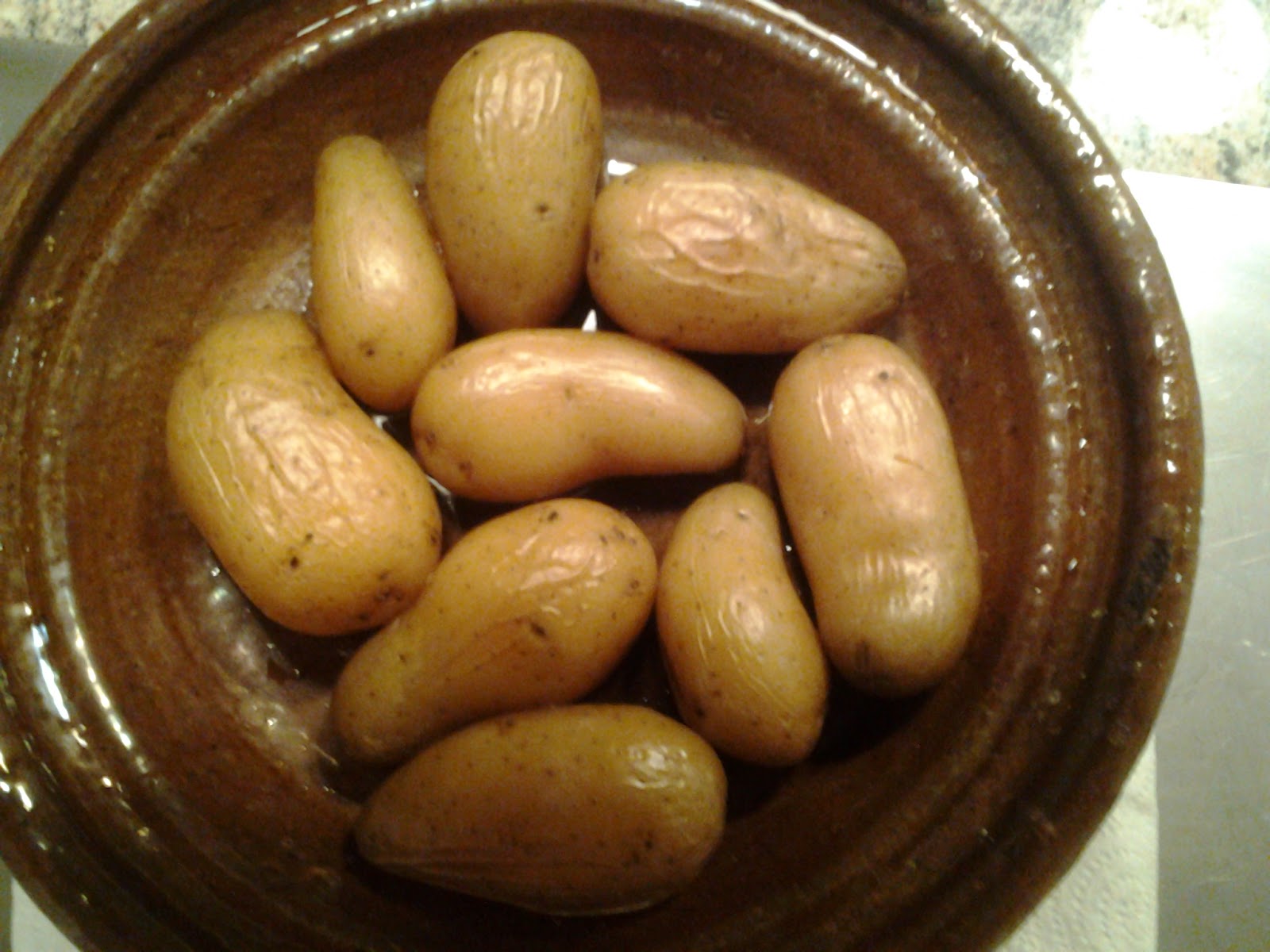 Journal de cuisine: Pommes de terre en robe de chambre