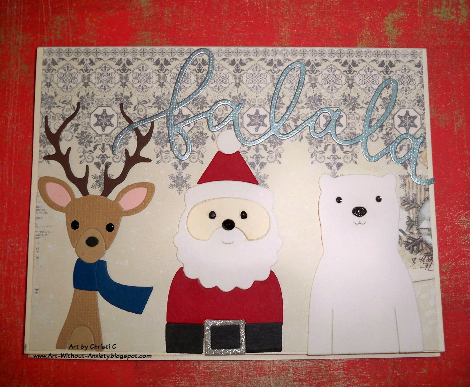 Art-Without-Anxiety: Simon Says FaLaLa at Die Cut Diva's