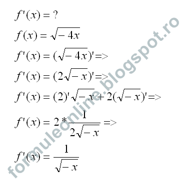 Functii derivabile exercitiu rezolvat 41 - formuleonline