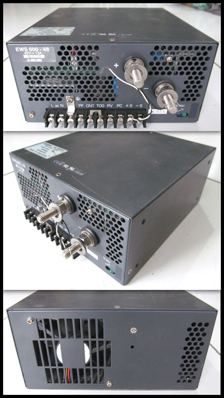 2nd MACHINE: DC Power Supply, EWS600-48, 48V 13A, Nemic Lambda