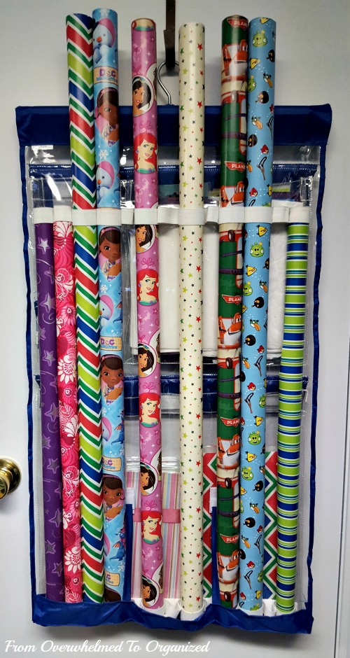 Organizing Gift Wrap {Wrappy Review & Giveaway!} | From Overwhelmed to ...