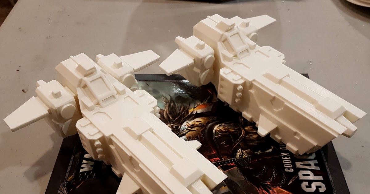 3D Printed Space Wolf Stormfangs - Jade Gaming News