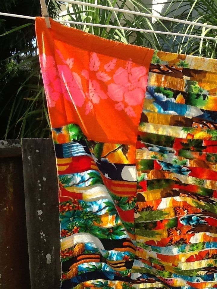 Wonkyworld: Coming soon: two Hawaiian scrap patchwork spreads