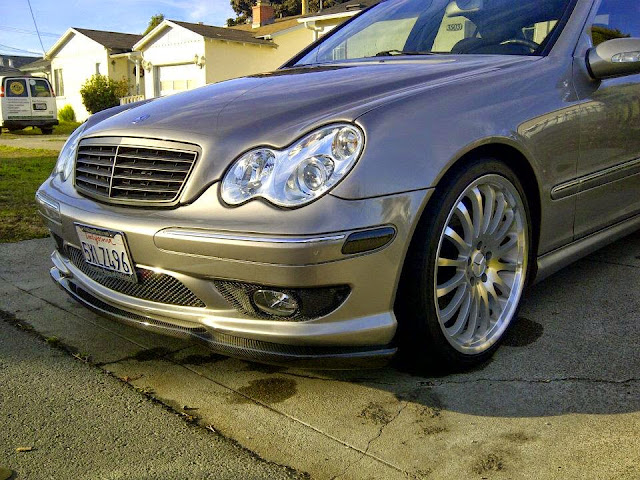Mercedes C230 Kompressor on R19 Carlsson rims W203 | BENZTUNING