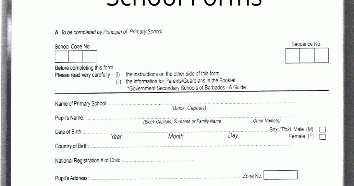 School Forms Late Pass Graduation Booklet School Forms Printing