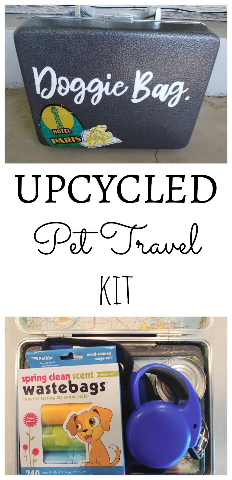 Upcycled Pet Travel Kit - Little Vintage Cottage