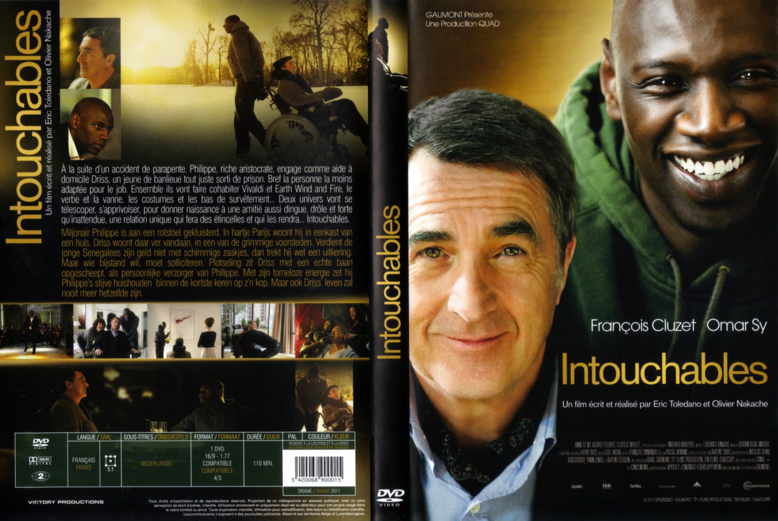 JAQUETTE DVD: jaquette dvd Intouchables