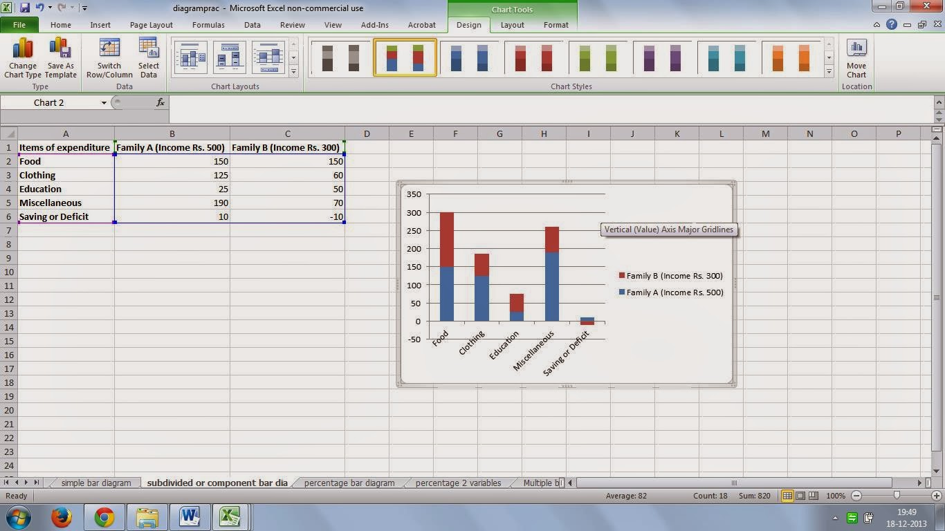 stepping forward to learn excel daily..: Sub - Divided or Component Bar ...