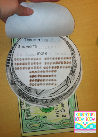 Kindergarten Boom Boom: Money Flip Book Freebie