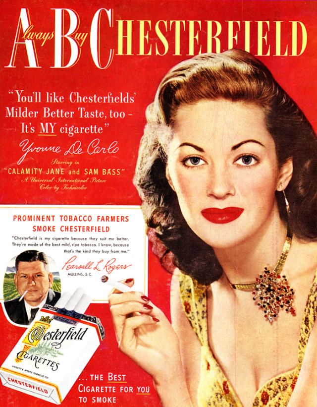 40 Vintage Tobacco Advertisements Featuring Female Movie Stars From the ...