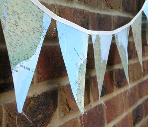 Vintage Map Bunting...