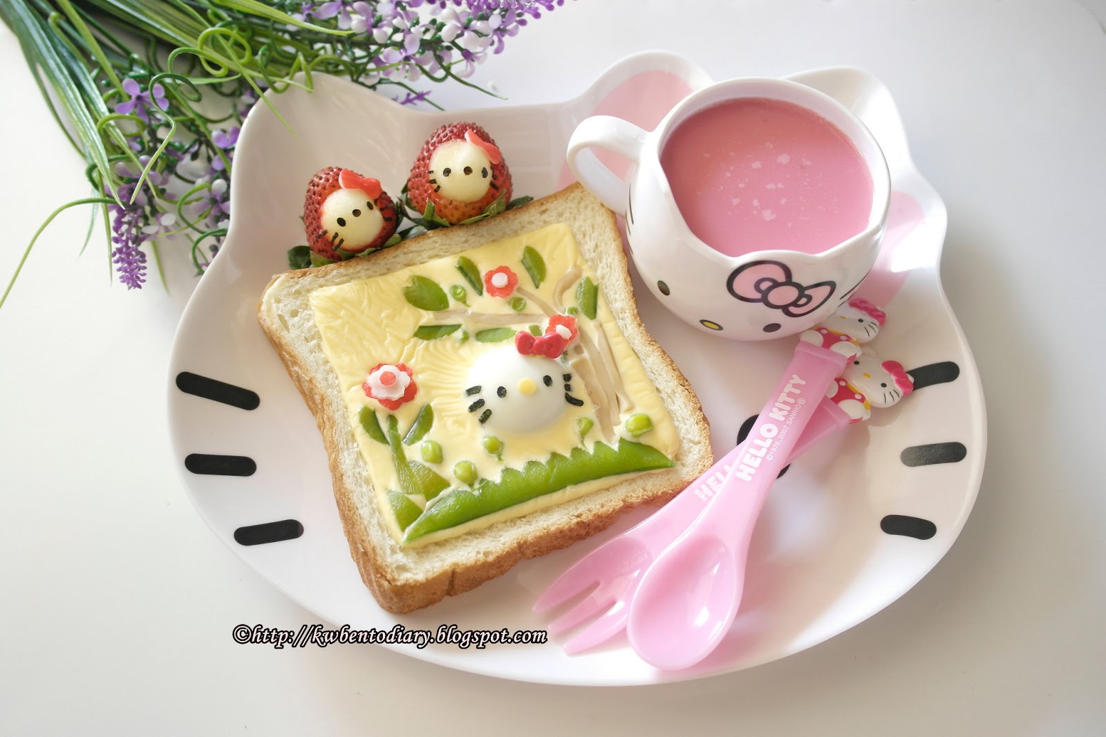 Karenwee's Bento Diary: Bento#June02~Hello Kitty Breakfast