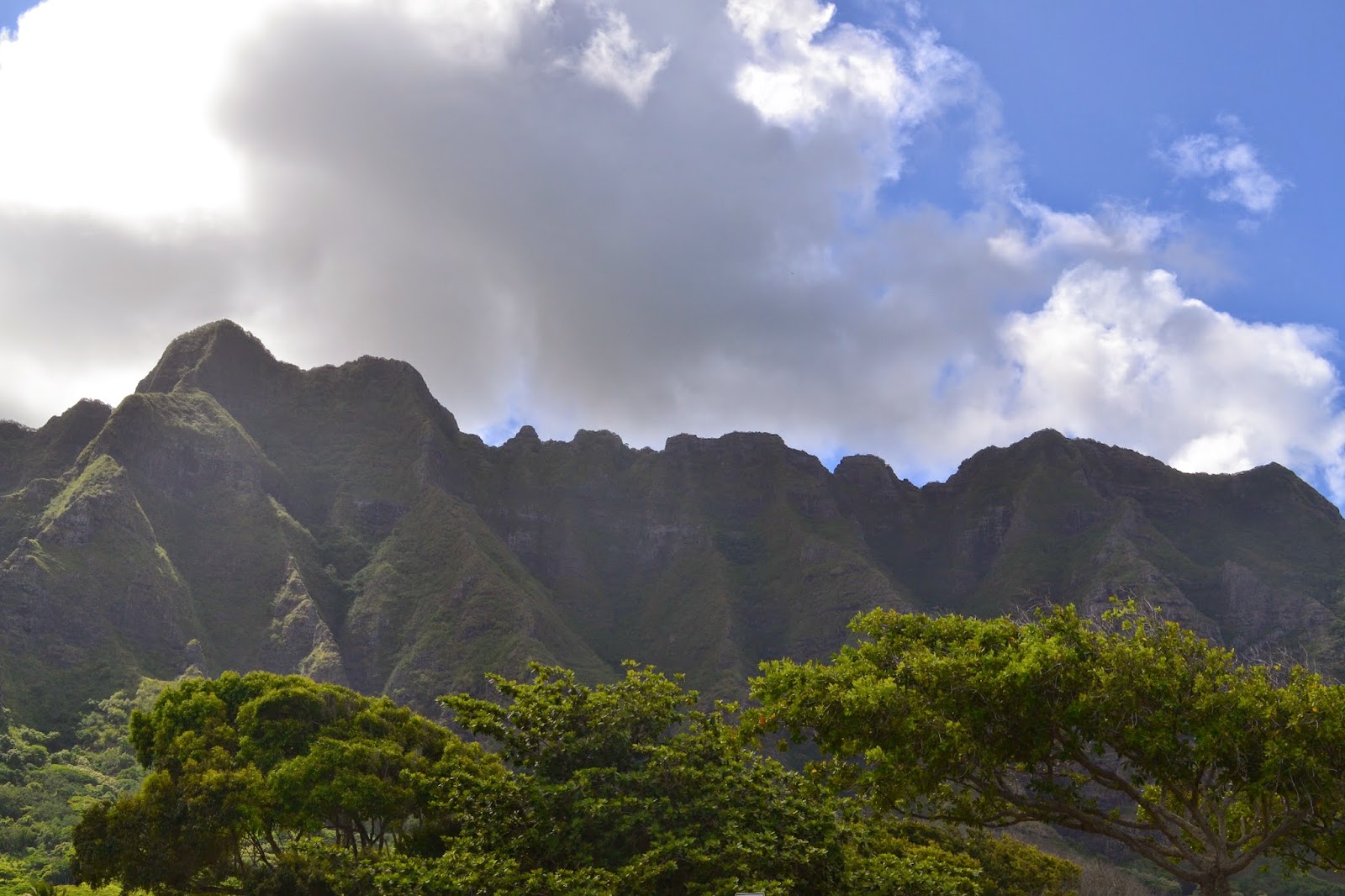 Family Travel Blog : Hawaii Daily Photo: Kualoa Mountain Range