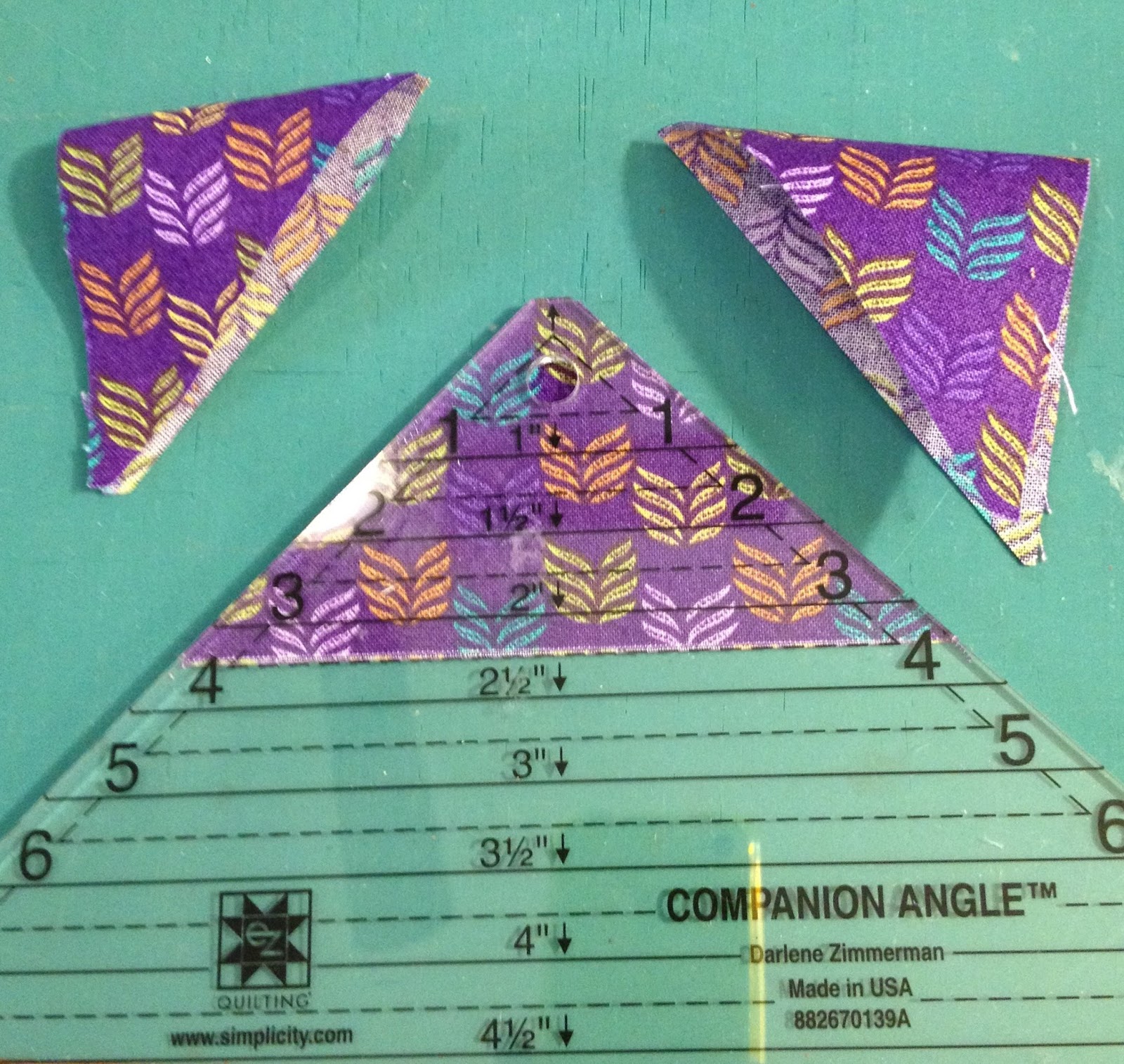 Quilt as you go using free motion quilting: Use the Companion Angle ...