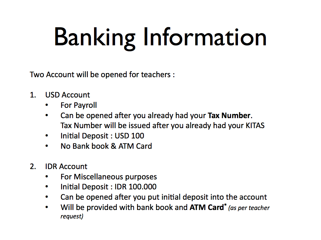 Banking Information ~ Working At SWA & JWA