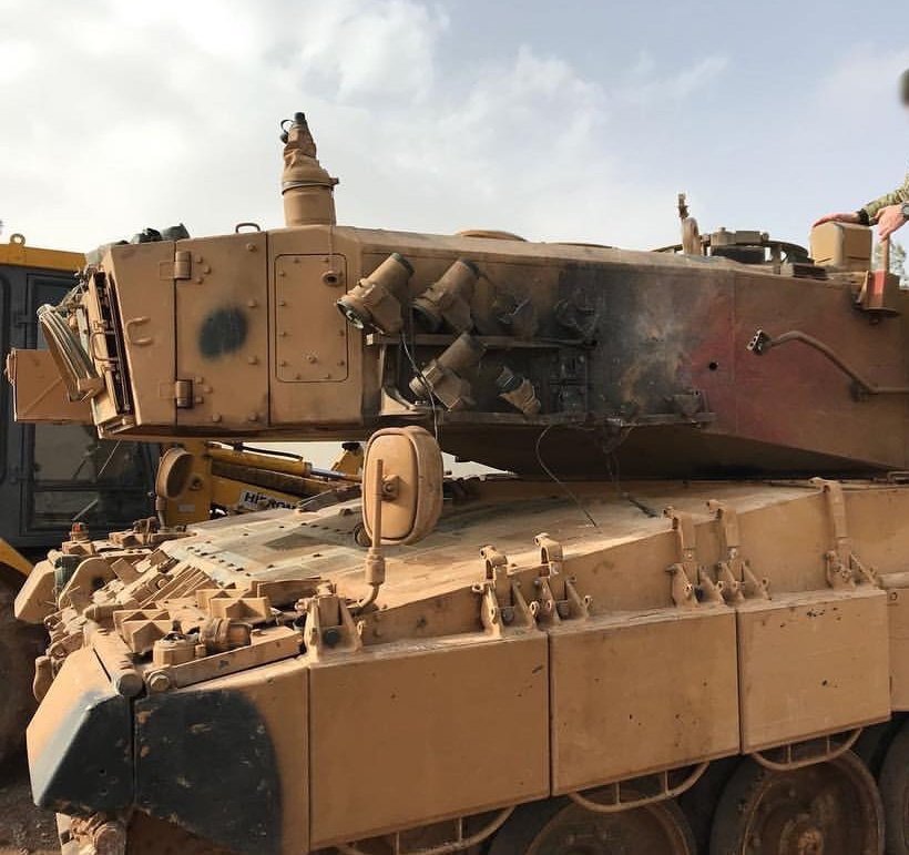 Historia y tecnología militar: Leopard 2A4 dañado en Siria