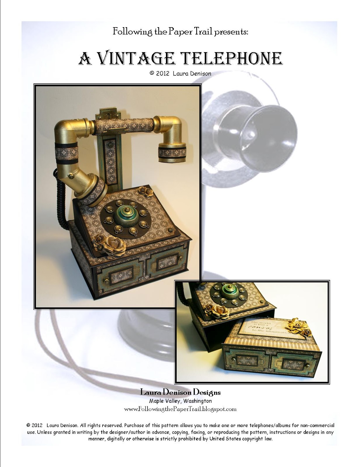 The Paper Trail: Vintage Telephone Pattern...