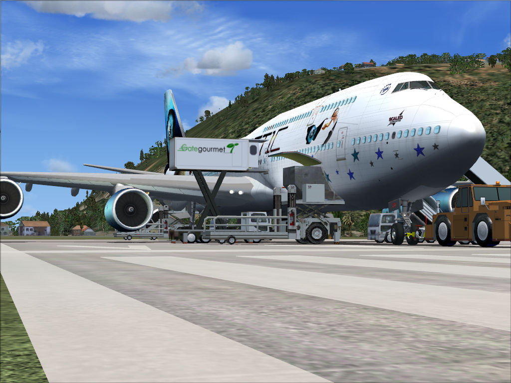 FSX Boeing 747-8i Virgin Galactic