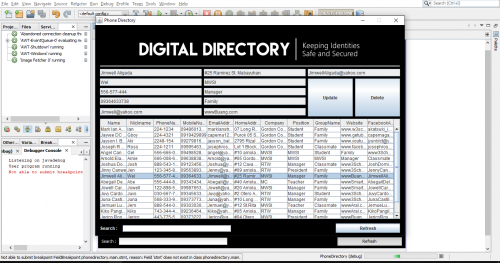 Java - Simple Phone Directory System