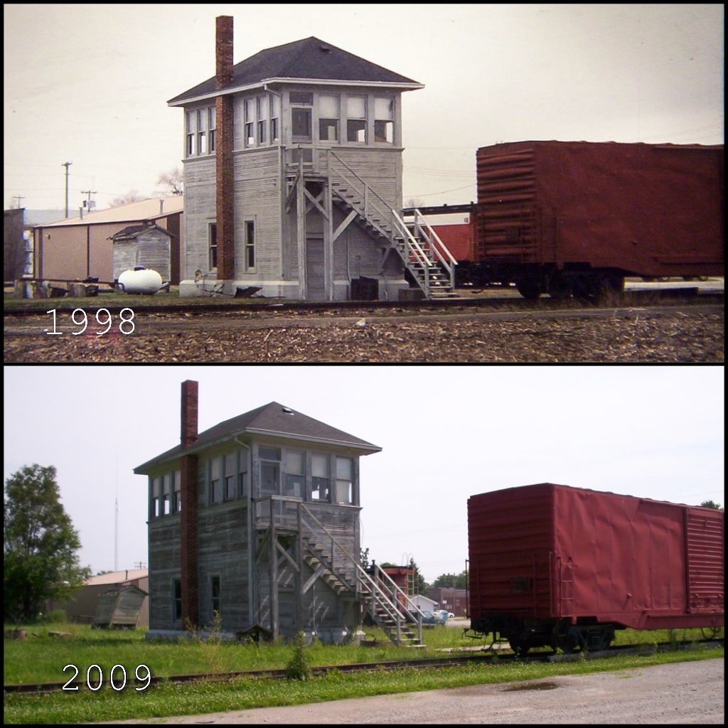 Towns and Nature: Ramsey, IL: Junction Tower: NKP (Clover Leaf) and ...