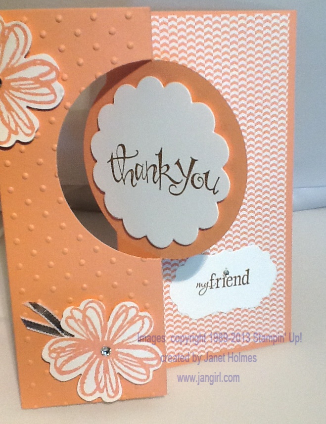 Stampin' Up Circle Card Thinlits | Jan Girl