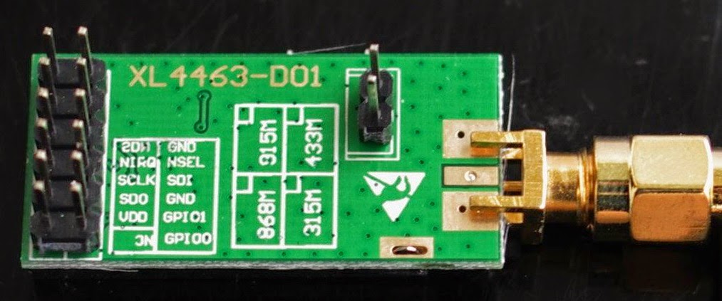 Greek Robotics: SI4463 SI-4463 SI 4463 EZRadioPRO® RFIC connected to an ...