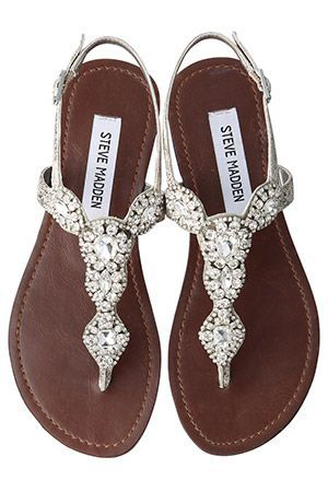 Beautiful Jeweled Flat Sandals For Summer - Creative Ideas