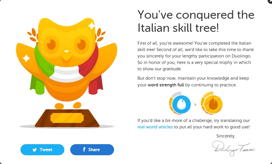 Warren Sparrow: Duolingo
