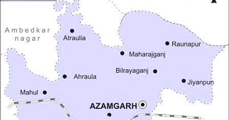 Rail-Map-india: Azamgarh-railway-map