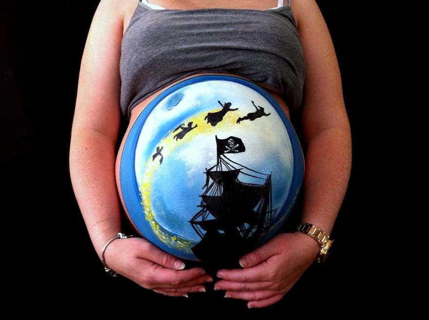 Baby bumps painting with funny characters ~ ideas art and projects craft
