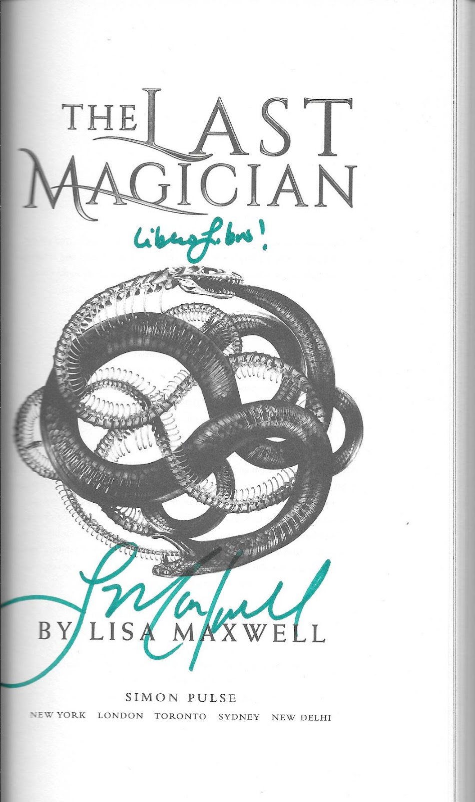 YA Guy: YA Guy Interviews... Lisa Maxwell, author of THE LAST MAGICIAN ...