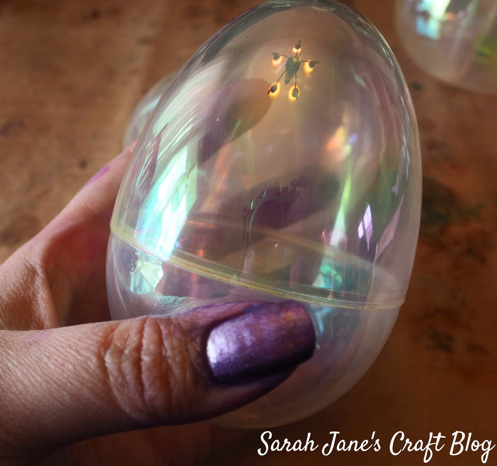 Alcohol Ink on Iridescent Plastic Easter Eggs