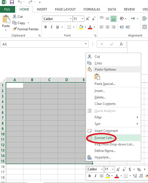 Cara Cepat membuka Format Cells pada Excel - Tips Komputer