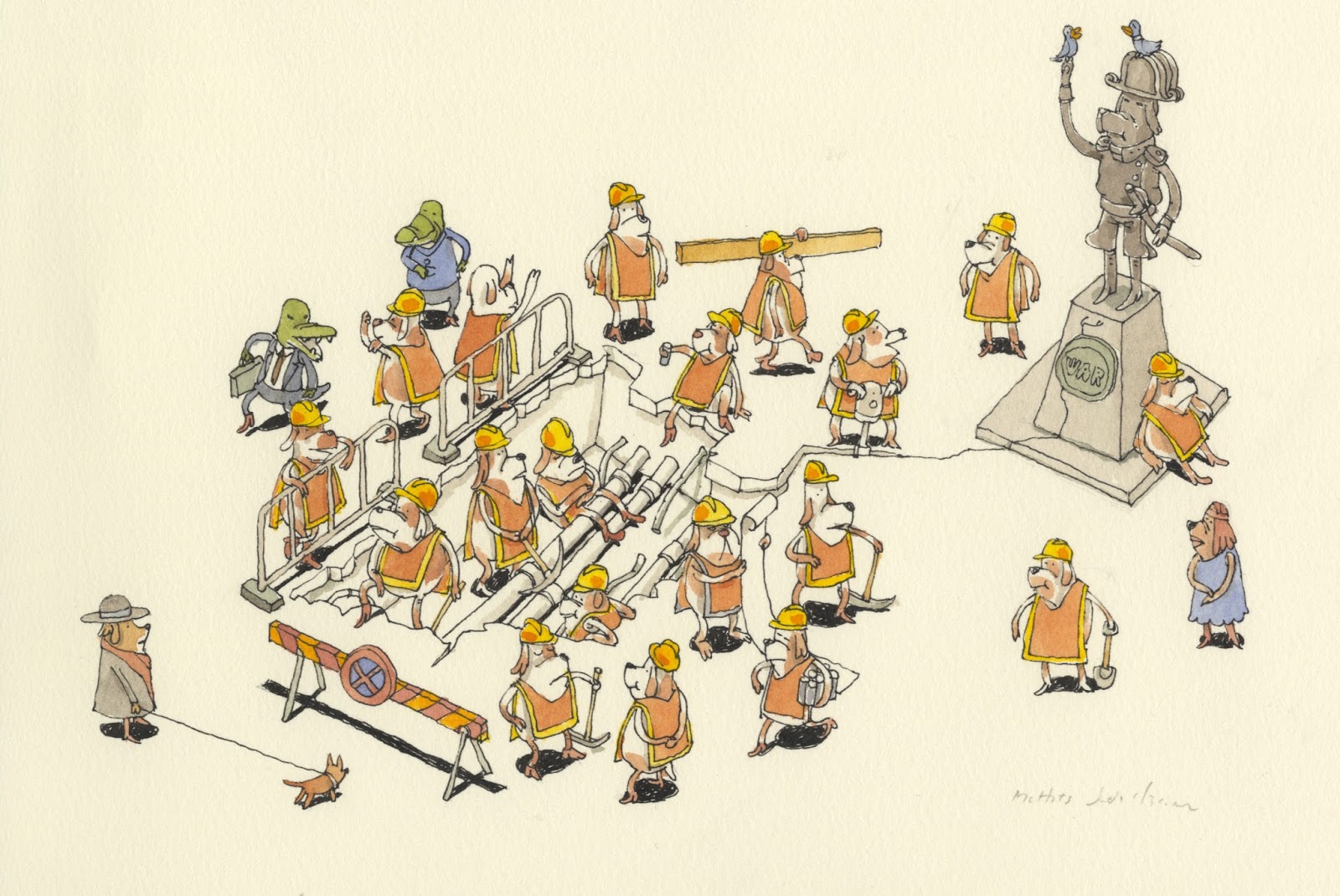 Mattias Inks: Men at work