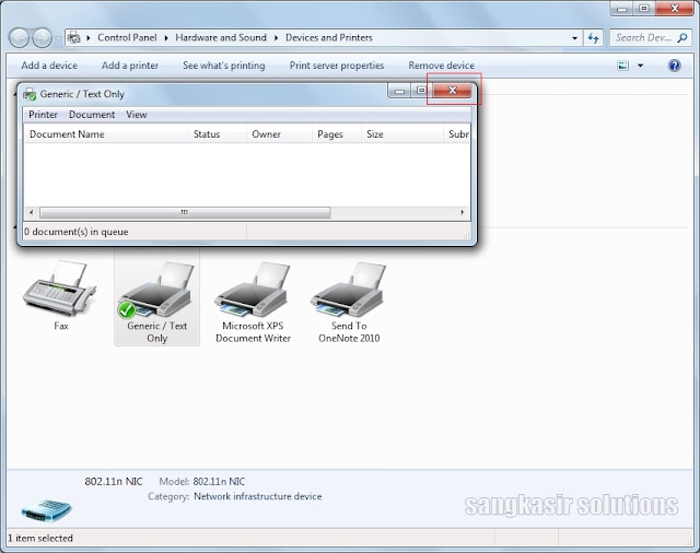 CARA SETTING PORT PRINTER KASIR GENERIC / TEXT ONLY
