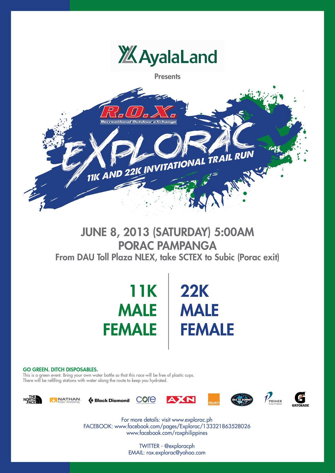 Events : Explorac Invitational Trail Run By AyalaLand (Pampanga)