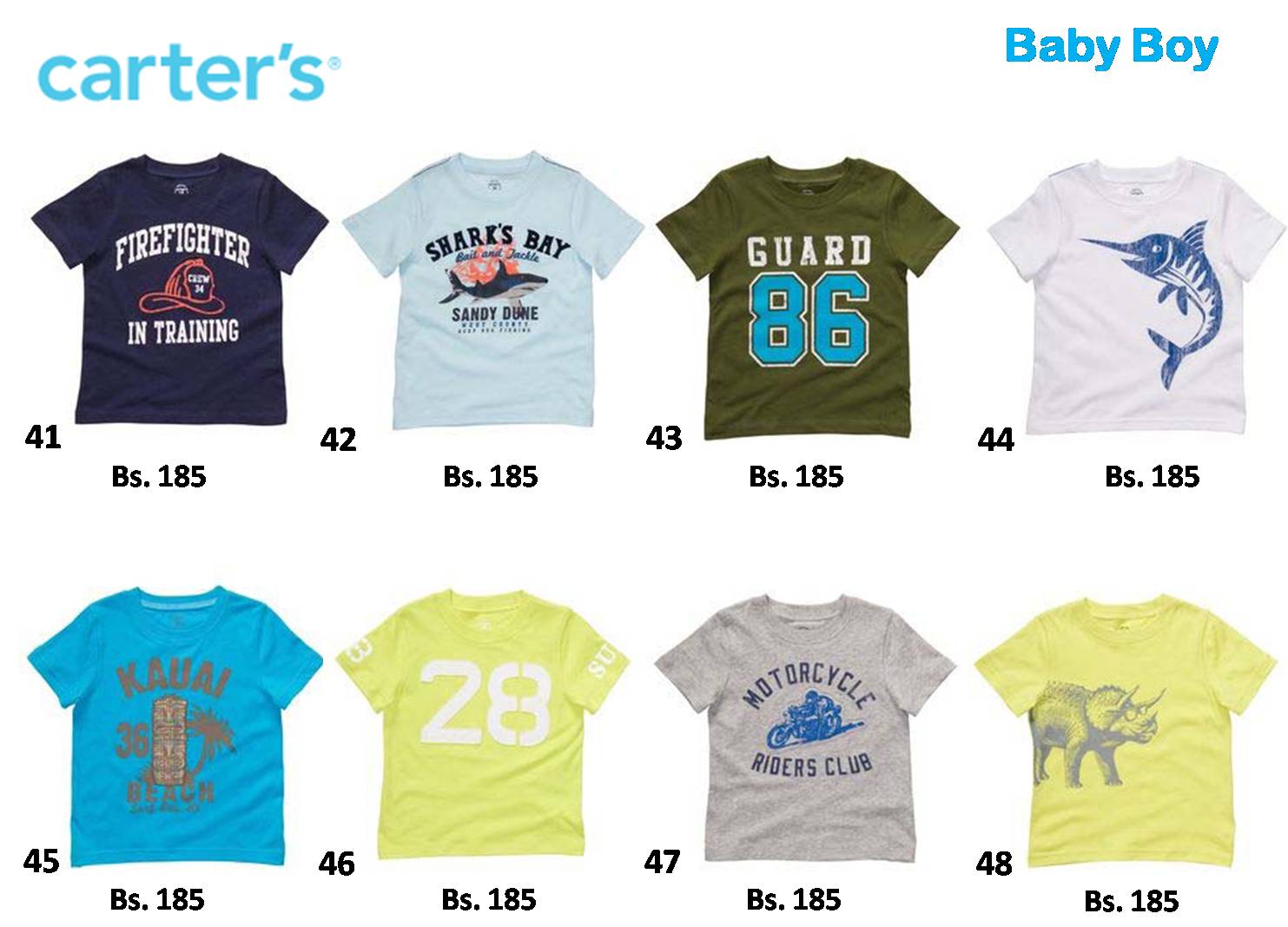 Venta de Ropa de niño marca Carter: Catálogo de Ropa de Varón