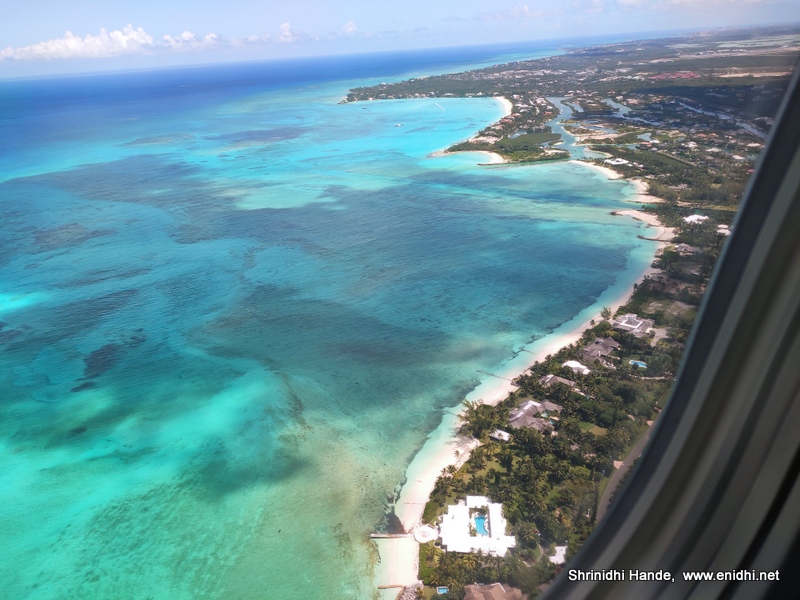 Bahamas from top-scenic views from window seat - The Airline Blog