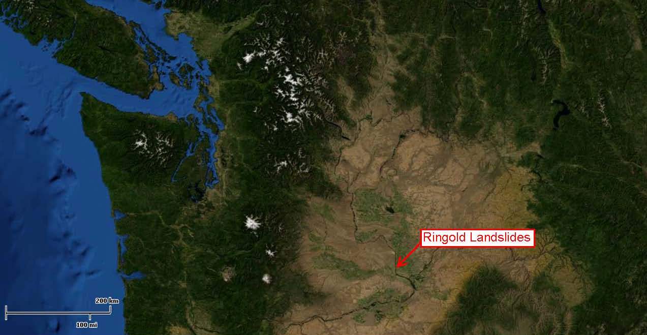 Reading the Washington Landscape: End of the Road at Ringold Landslides