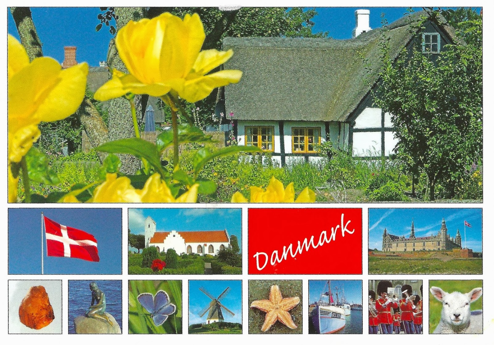 My Favorite Postcards: Denmark Multiview Postcard