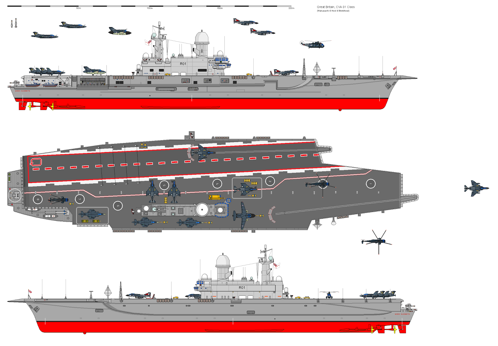 1/350 Scale "What if" Aircraft Carrier Projects Cont.