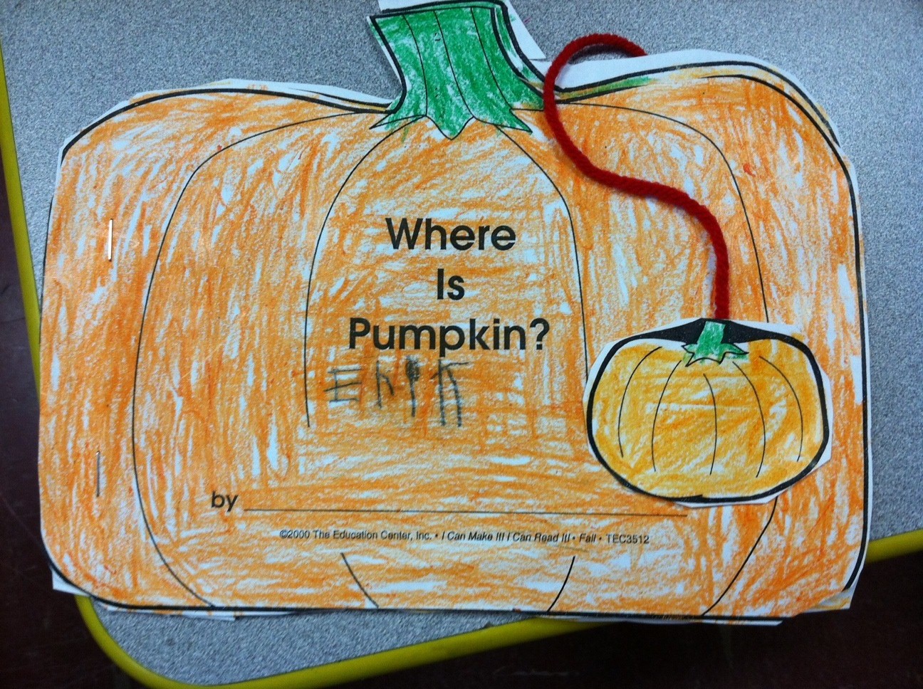 Mrs. Leach's Kindergarteners: Pumpkin Position Word Books