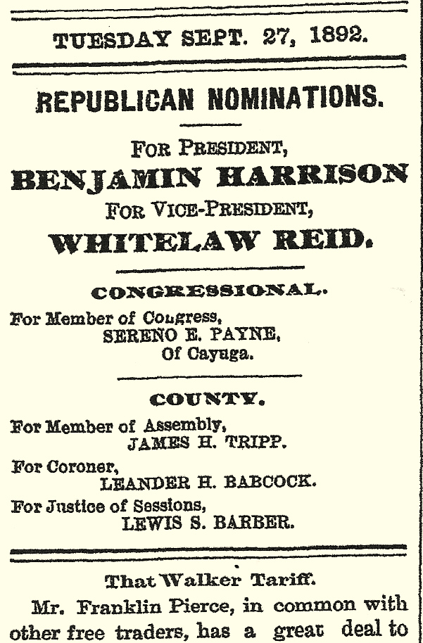Cortland Contrarian: THAT WALKER TARIFF