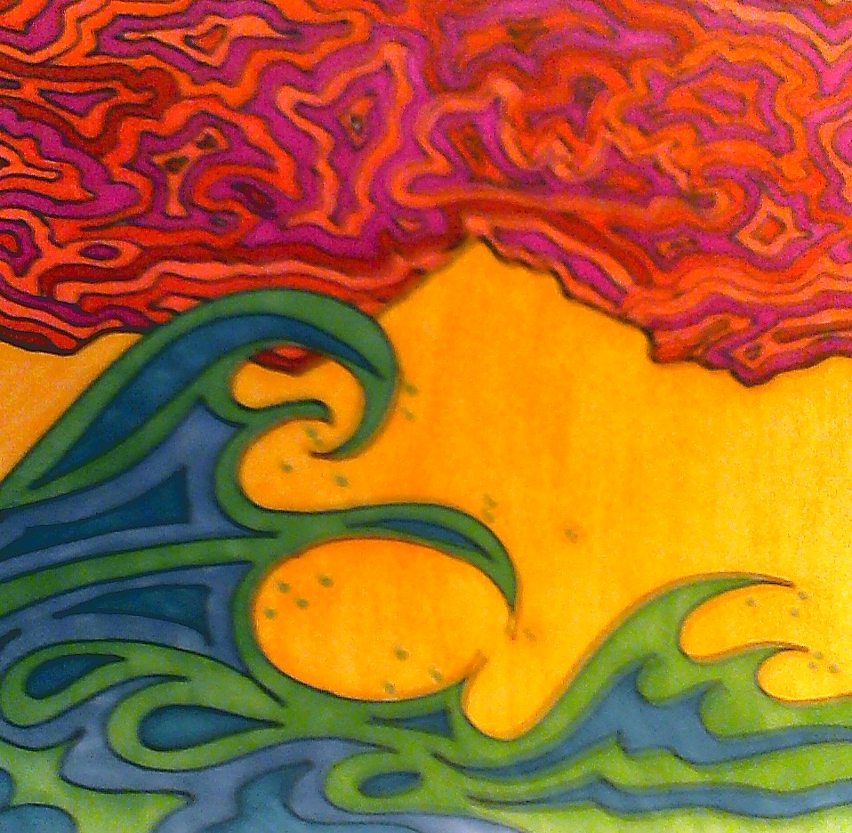 COLORED INK DRAWINGS