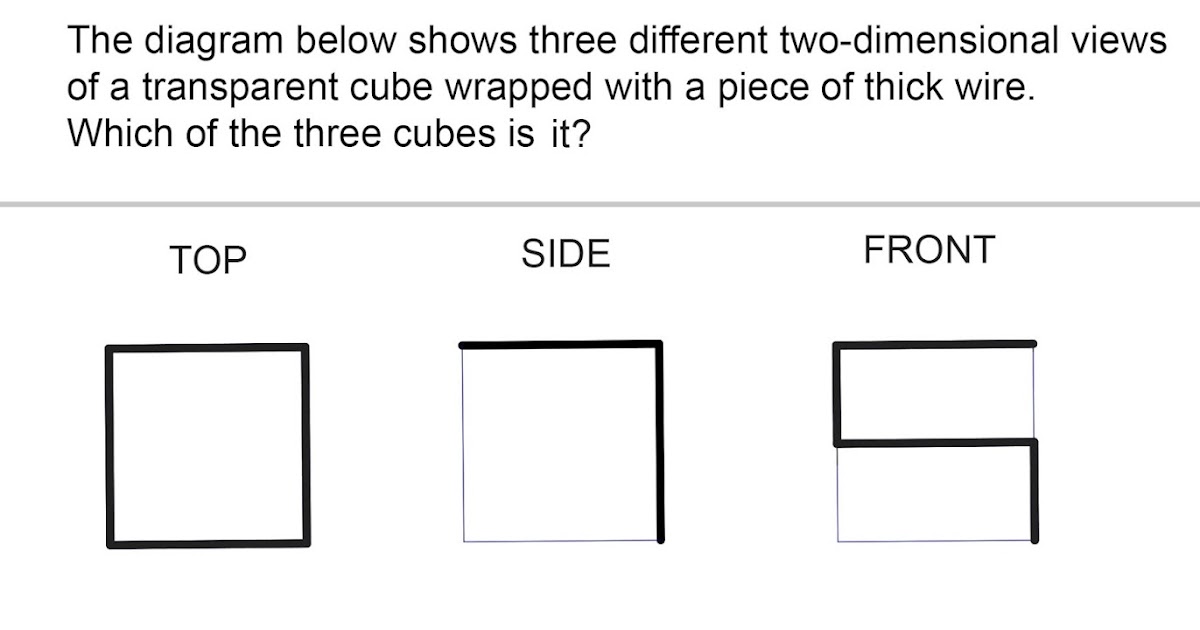 1001 Math Problems: Transparent Cube Problem