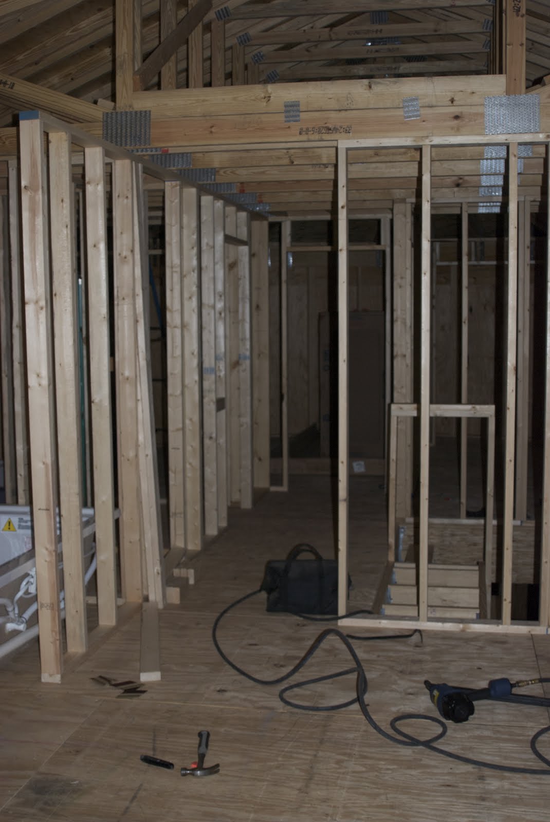 Passive Solar Residence: Rough-ins, exterior paint, and finish grading