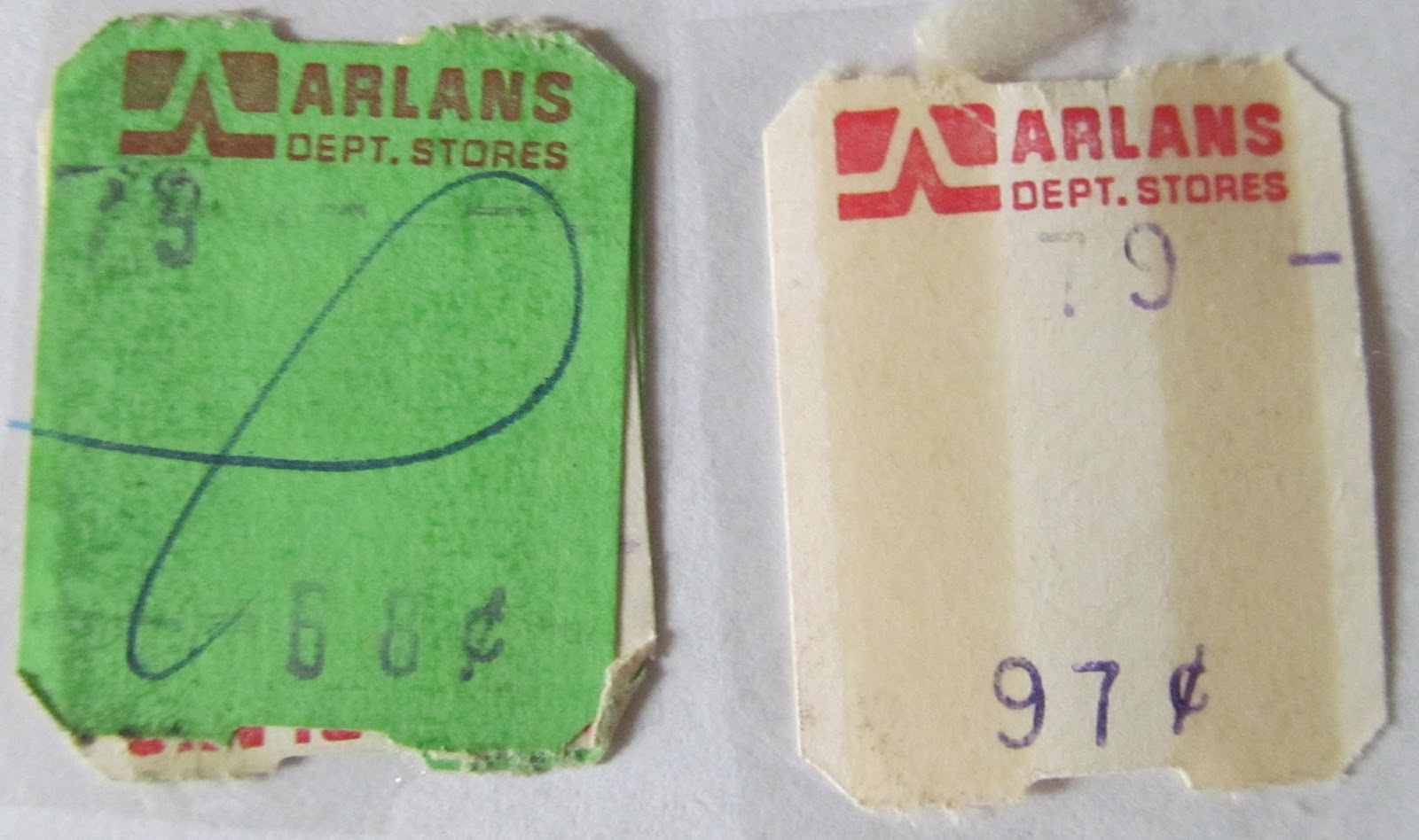 Trip to the Mall: Price Tag Chronicles: Old & Vintage Store Stickers