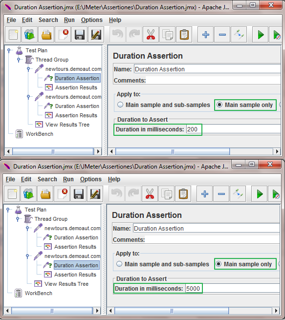 Jmeter Using Duration Assertion With Example