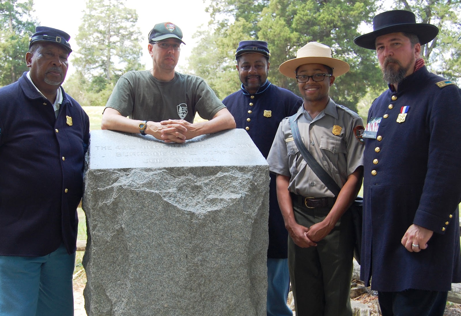 Spotsylvania Civil War Blog: Members of the 23rd U.S.C.T.s Visit ...