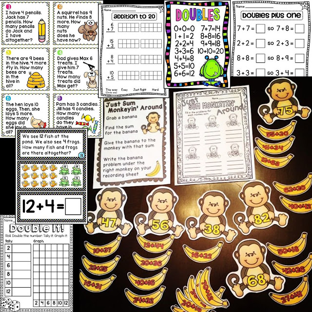 Miss Giraffe's Class: First Grade Math Ideas for the Entire Year!